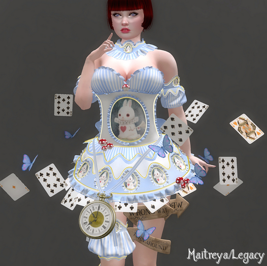 Second Life Marketplace Alice Blue Outfit